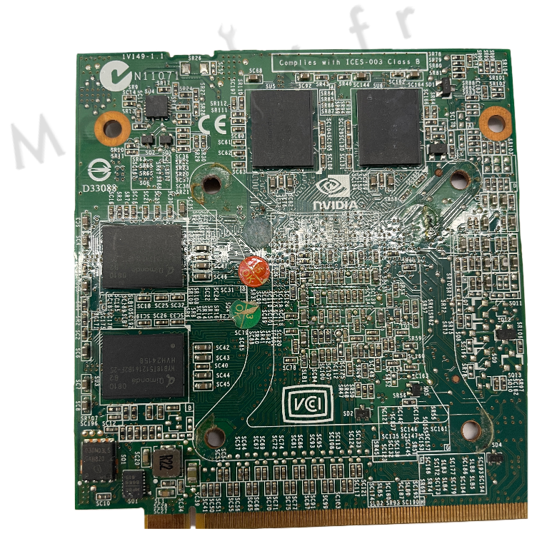 Carte graphique PCI compatible de PC Portable Nvidia GeForce 9600M G96 ...